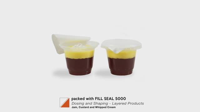 Автоматический запайщик FS 5000 - Дозирование и упаковка десерта
