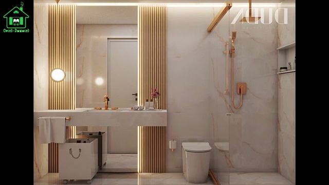 Дизайн санузла совмещенного и раздельного в современном стиле 🛀🏻🚽🚿 (52)