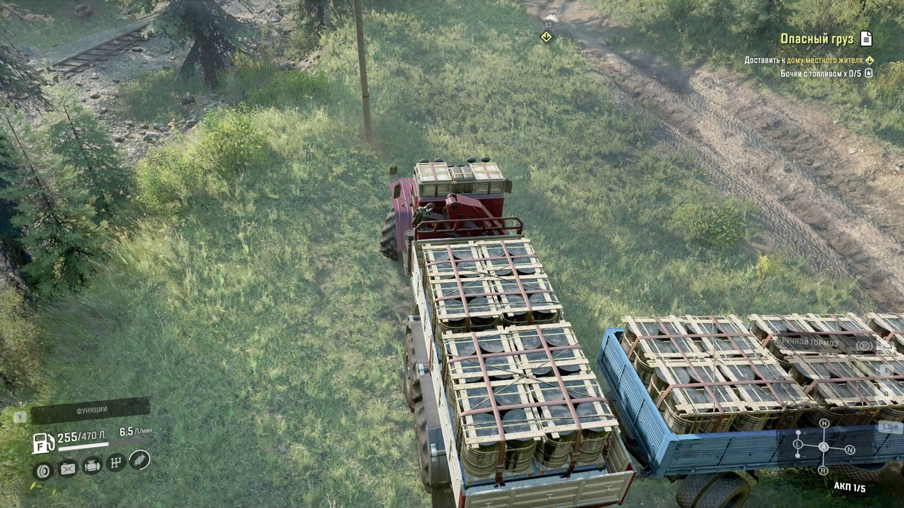 SnowRunner. Висконсин. Река Грэйнвудс. Поручение "Опасный груз"