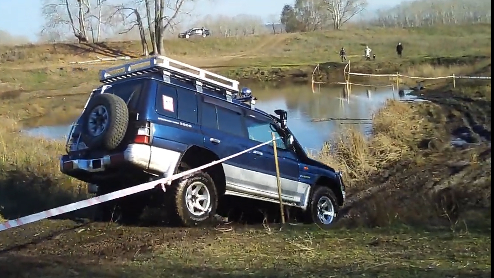 Паджеро на трассе оффроуда Салават джип-триал 4x4 2011