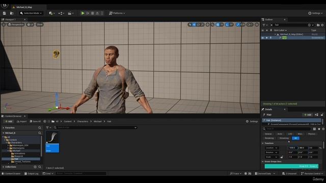 3. Hair Unreal Setup