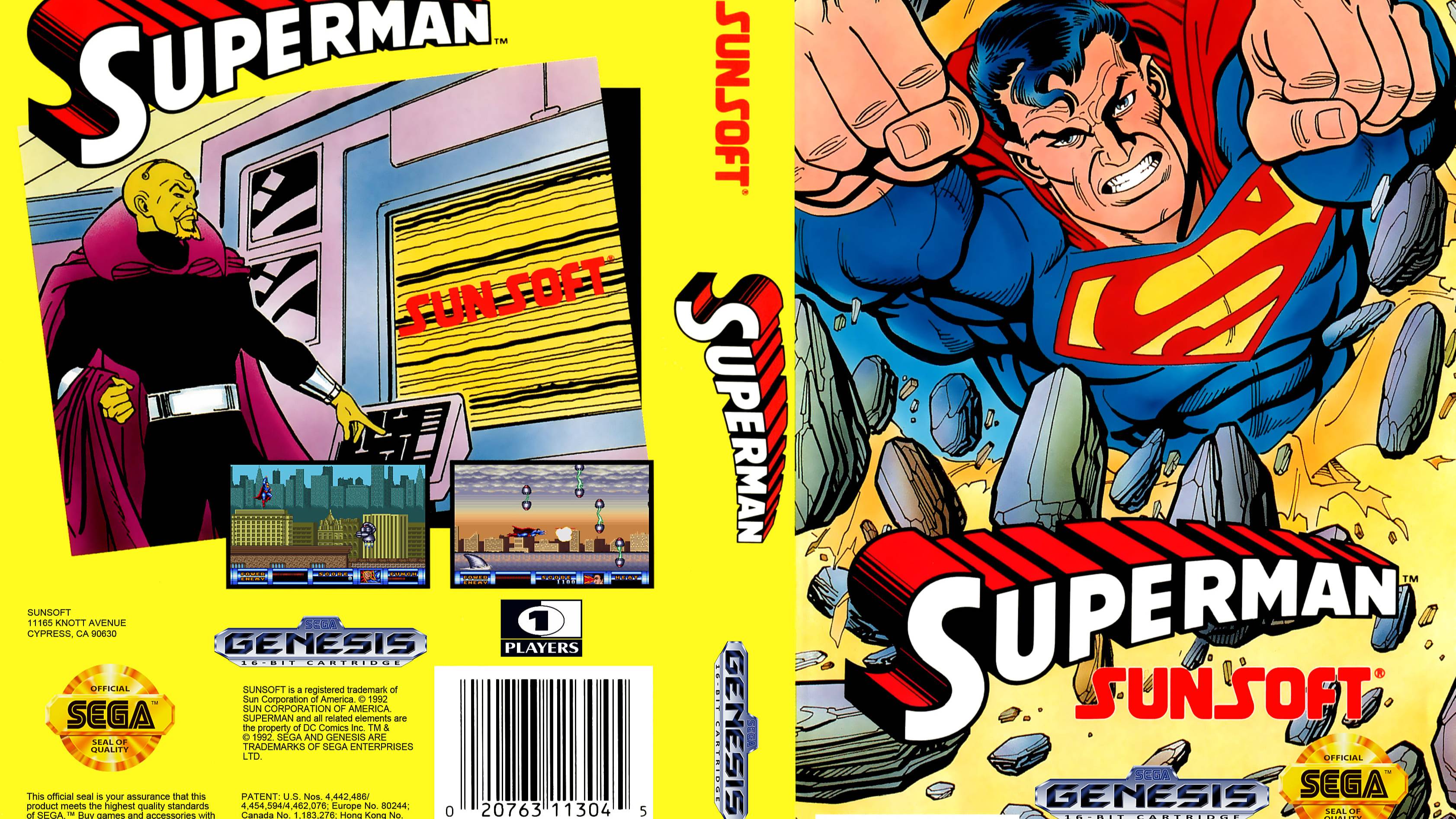 Superman // Супермен // Sega // MegaDrive // Sunsoft //1440p, 60 fps