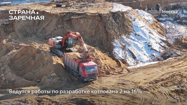 Ход строительства ЖК «Страна.Заречная» в Москве от застройщика «Страна Девелопмент», 01.03.2025