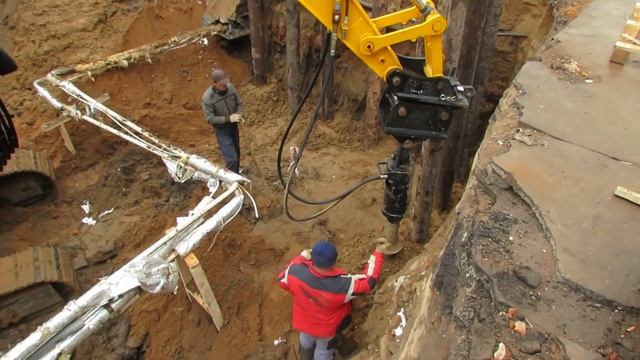 Бурение под шпунтовое ограждение котлована #10