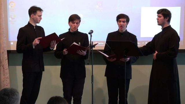 Хор Перервинской духовной семинарии. Три песнопения