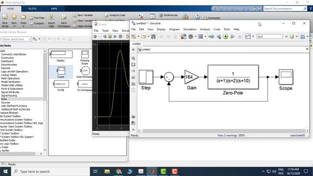 LCS 36b - Simulation of designed lag compensator in MATLAB Simulink