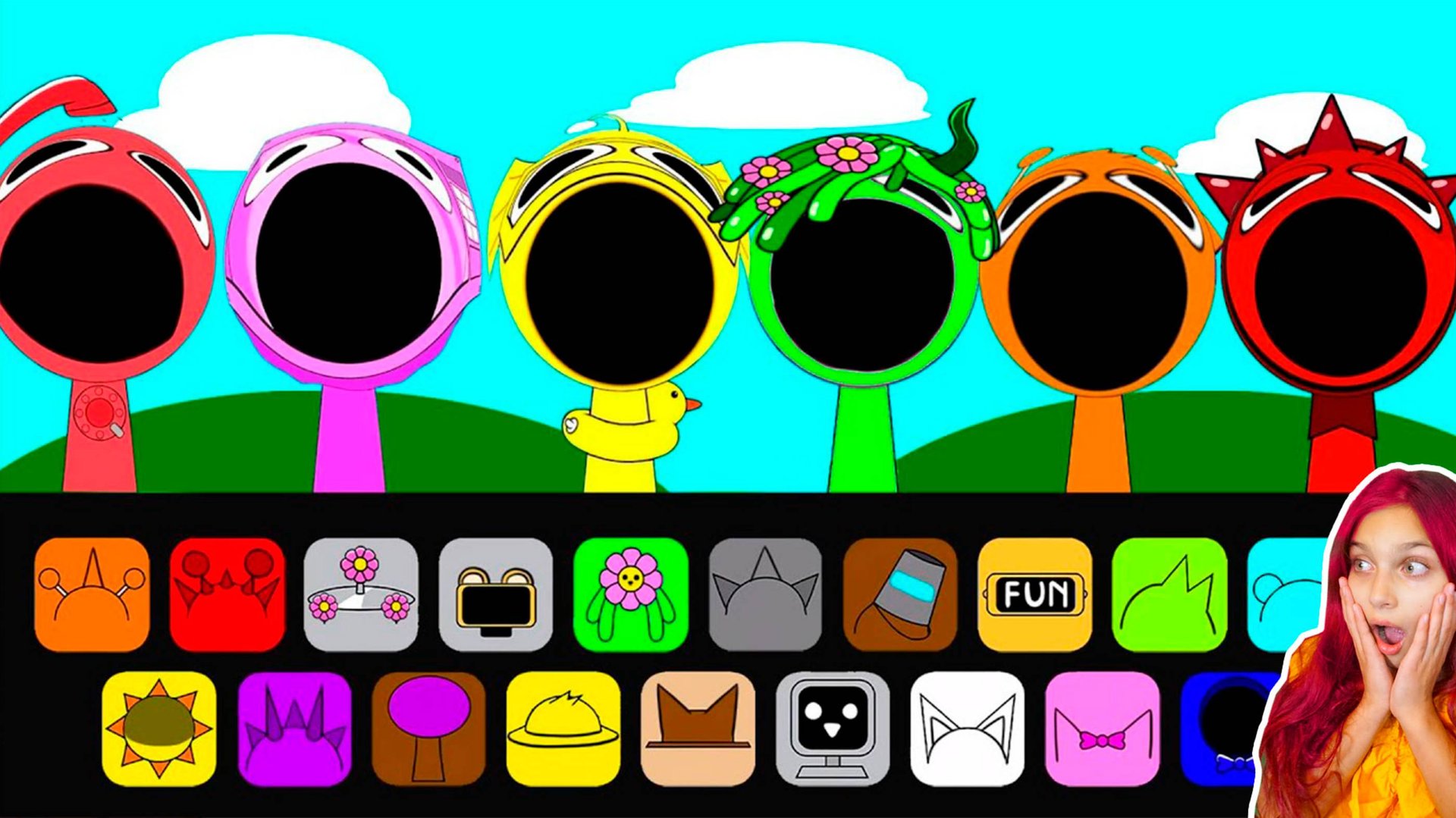 24 ЧАСА ГОЛОДНЫЕ СПРУНКИ 😨 Sprunki Анимации Валеришка