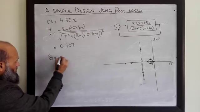 LCS 34a - Design via gain adjustment using root locus