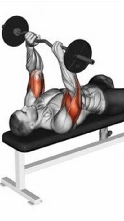 Французский жим с EZ грифом