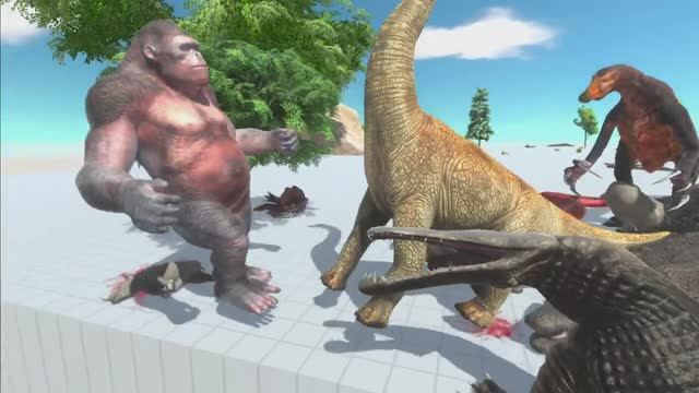 ЖИВОТНЫЕ ПРОТИВ ДИНОЗАВРОВ 🔥😱 ANIMAL REVOLT BATTLE SIMULATOR