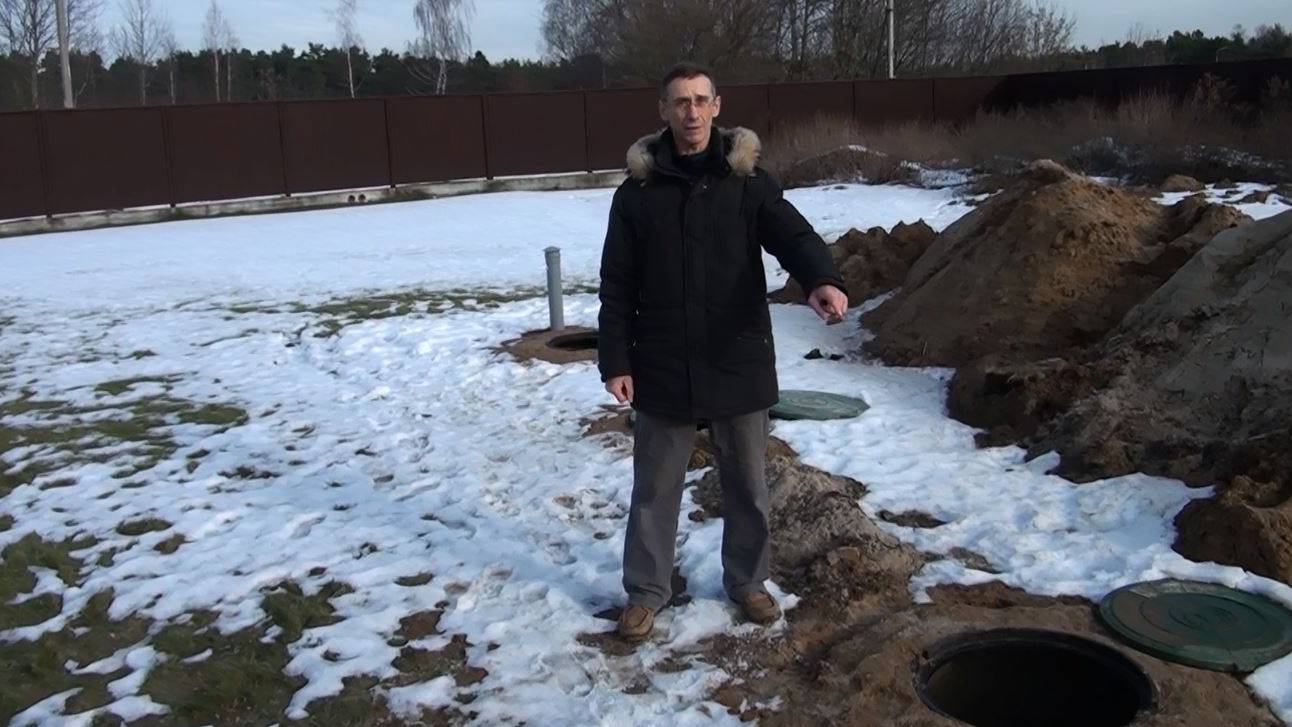 Септик из колец и фильтрующие колодцы