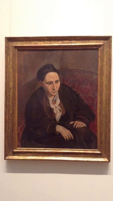 Gertrude Stein,1905-06,Pablo Picasso--Портрет Гертруды Стайн,1905-06,Пабло Пикассо