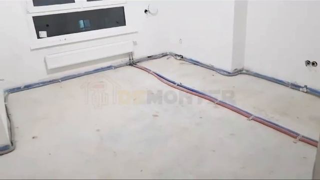 Снятие бетонной стяжки с сохранением коммуникаций