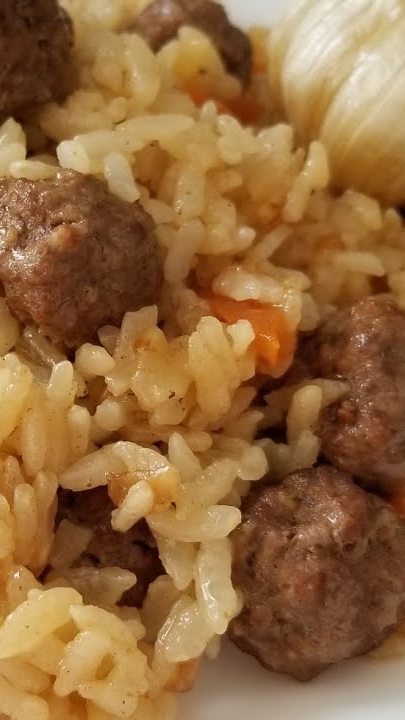 РИС с ФРИКАДЕЛЬКАМИ