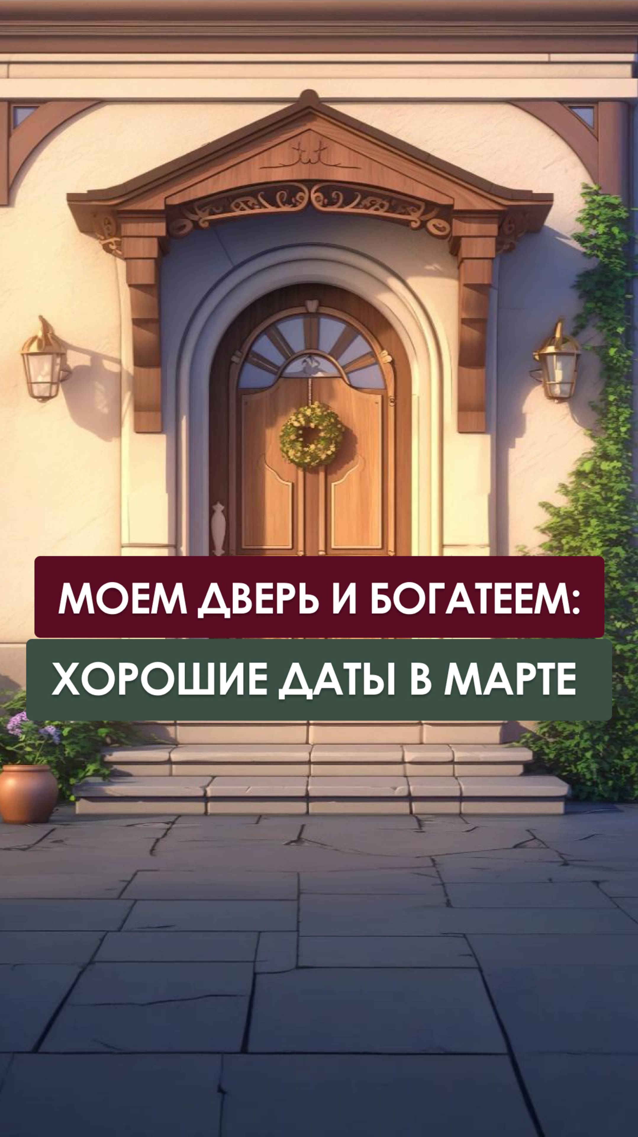 Моем дверь и богатеем: хорошие даты в марте