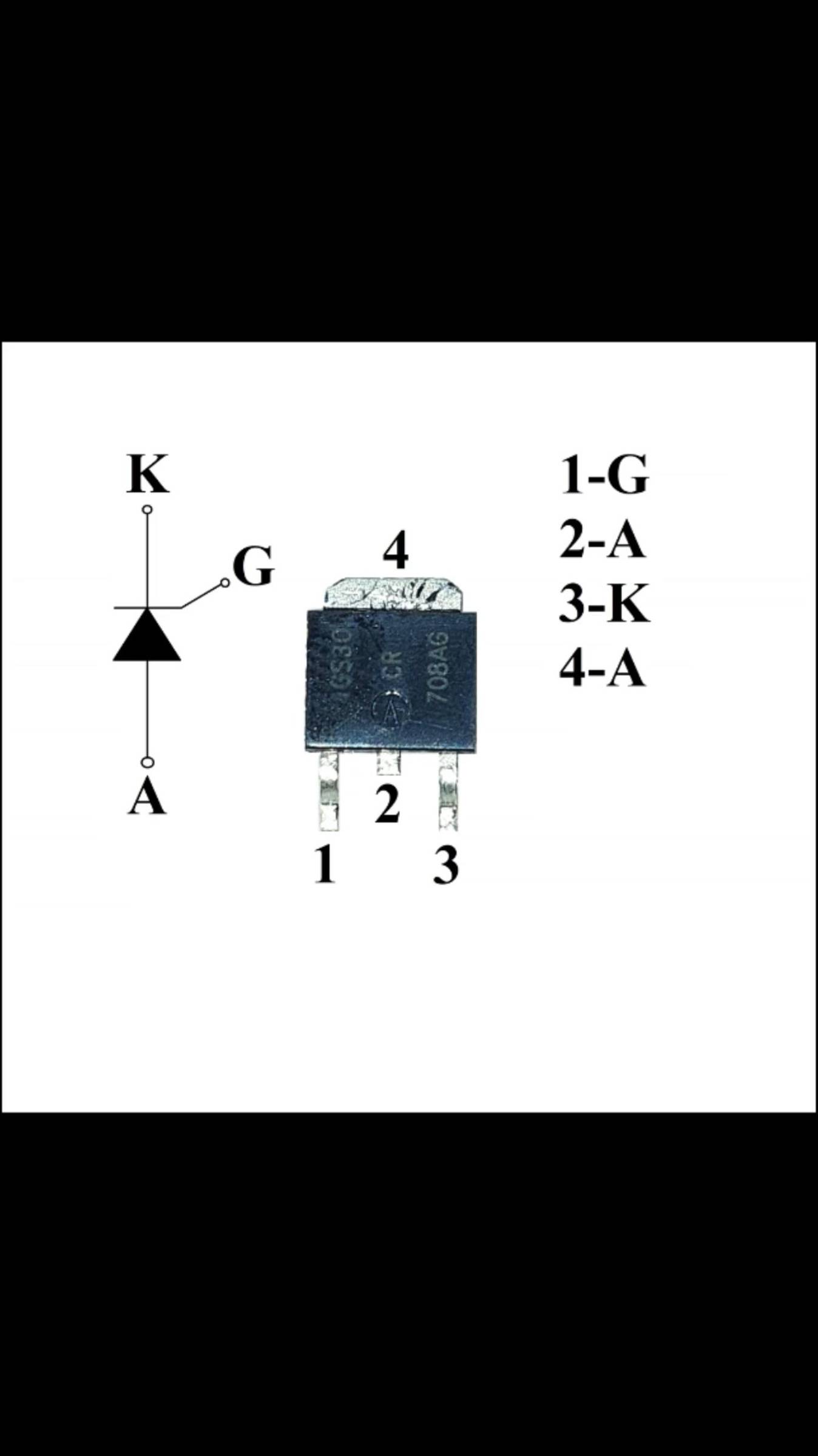Проверка SMD тиристора