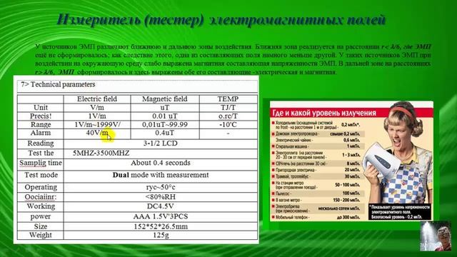 Измеритель электромагнитных полей