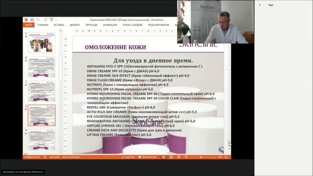 Вебинар по марке SkinClinic 22 августа Руслан Рыбалко