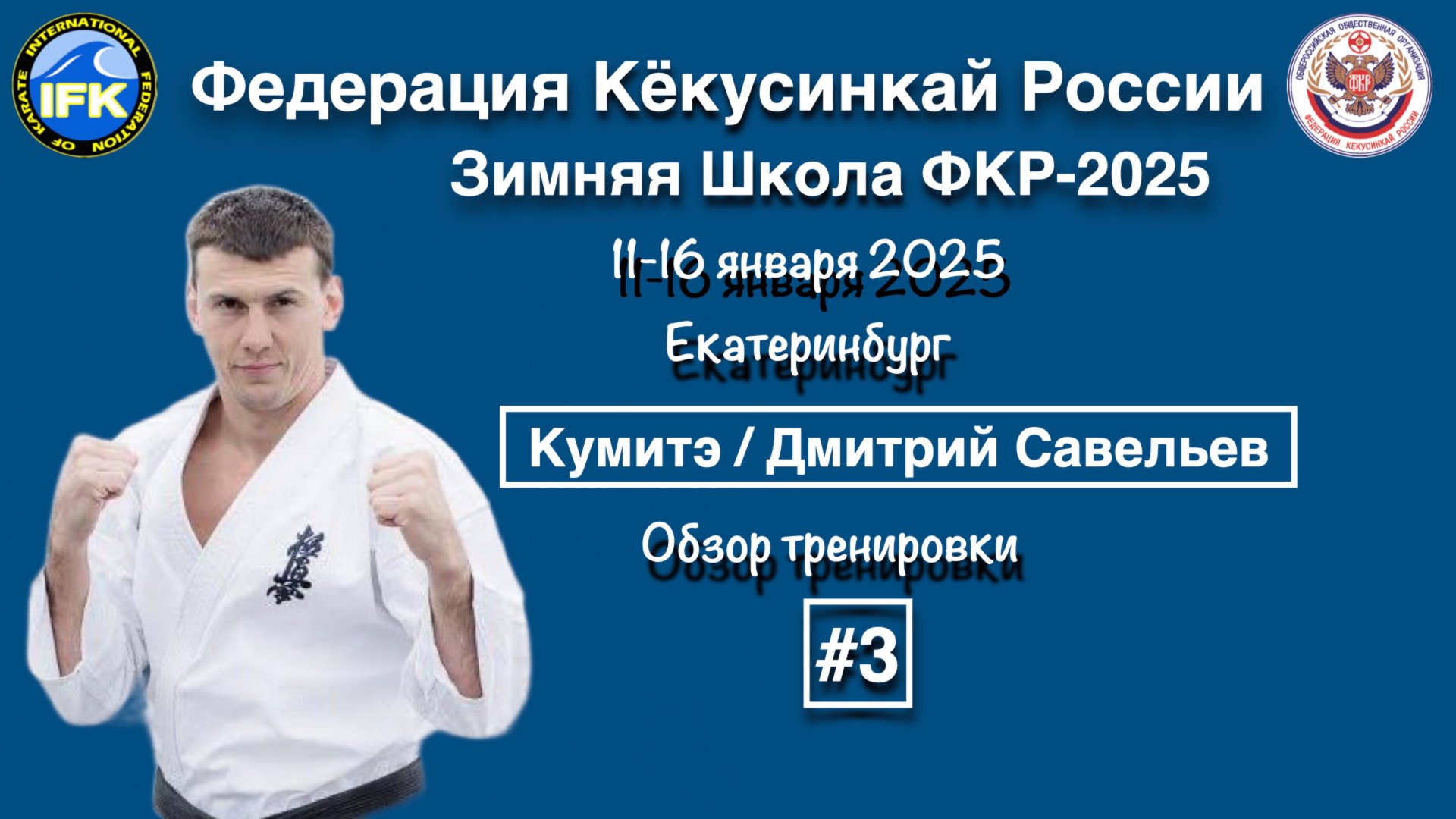Кёкусинкай / Зимняя Школа ФКР-2025 / Кумитэ / Дмитрий Савельев / Обзор тренировки (3)