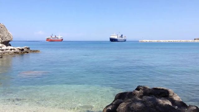 Kefalonia Island, Greece, Poros-Kyllini ferry - Остров Кефалония, Греция, паром Порос-Киллини