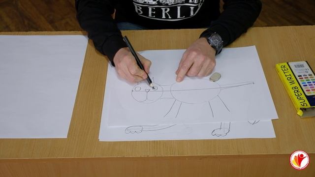 РИСУЕМ КОТИКА. УНИВЕРСАЛЬНЫЙ МАСТЕР-КЛАСС | УЧИМСЯ РИСОВАТЬ ЦВЕТНЫМИ КАРАНДАШАМИ | ИЗОСТУДИЯ АЛЬТАИР