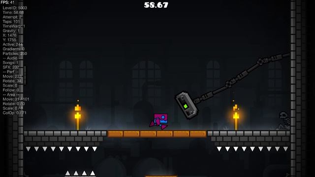 GEOMETRY DASH - THE CELLAR 100% / THIRD OFFICIAL PLATFORMER LEVEL BY ROBTOP