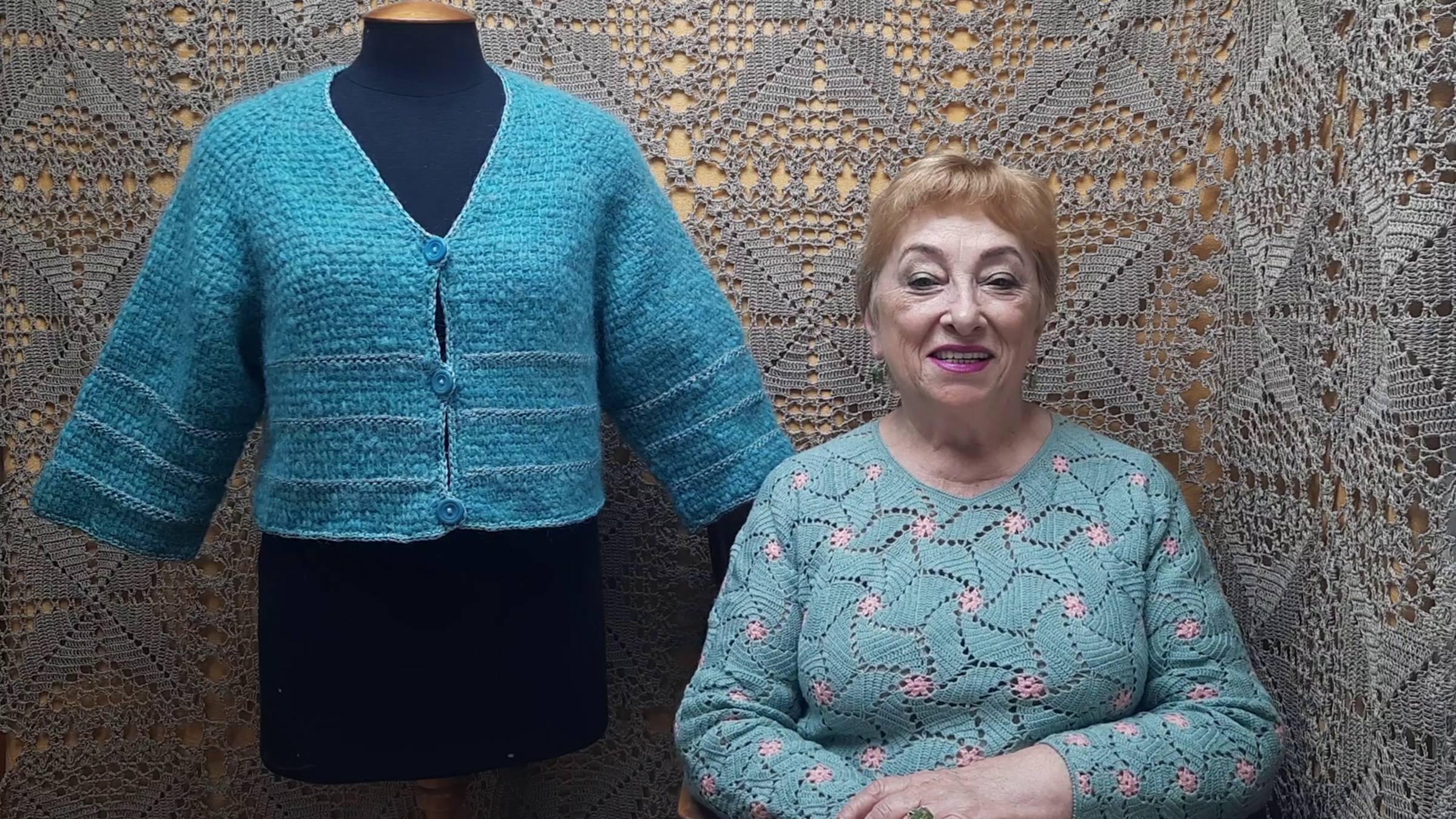 Жакетик- реглан "Неженка". Мастер-класс по вязанию крючком от О.С. Литвиной.