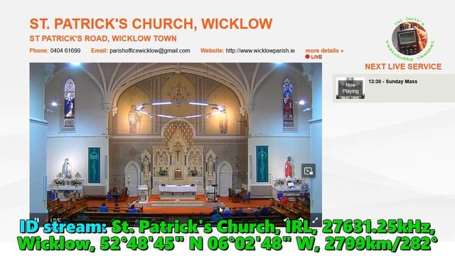 23.02.2025 11:50UTC, [WPAS], Церковь св. Патрика, Виклоу, Ирландия, 27631.25кГц, 2799км