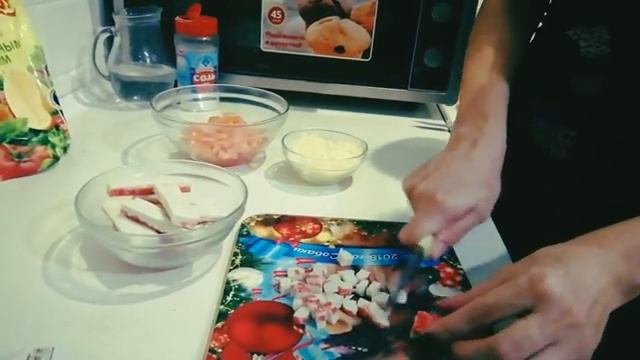 ⚡⚡⚡САЛАТ ИЗ СУХАРИКОВ И КРАБОВЫХ ПАЛОЧЕК!!!✨