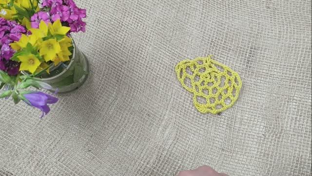 Сетка крючком фриформ