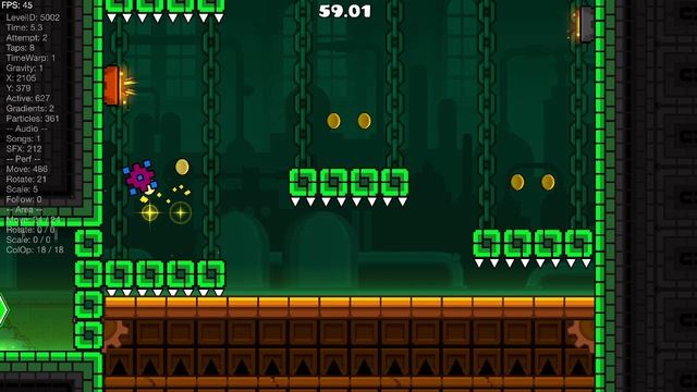 GEOMETRY DASH - THE SEWERS 100% / SECOND OFFICIAL PLATFORMER LEVEL BY ROBTOP
