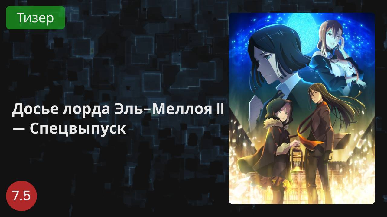 Досье лорда Эль-Меллоя II — Спецвыпуск 2021 - Тизер