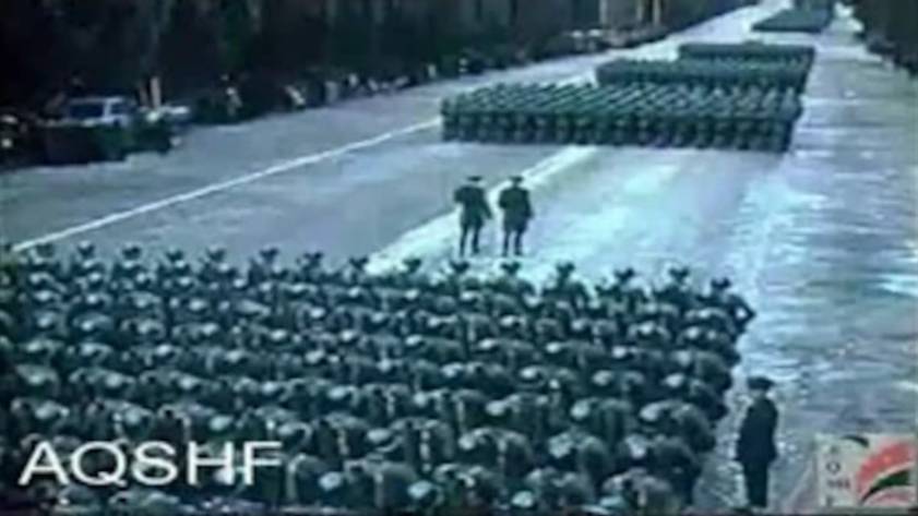 Парад 29 ноября 1974 г. в честь 30-летия освобождения Албании от итальянских и немецких захватчиков.