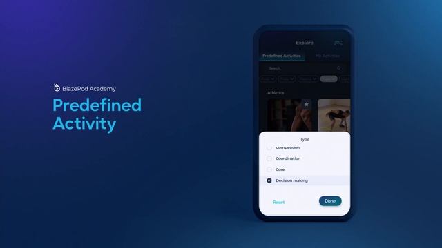 Выбор упражнений из предустановленных
