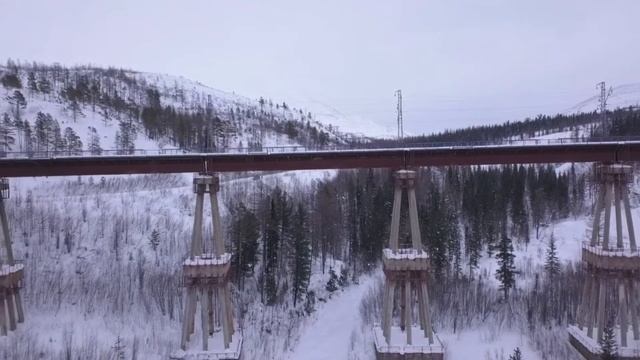 Железнодорожный чертов мост. Северомуйский  обход. БАМ.