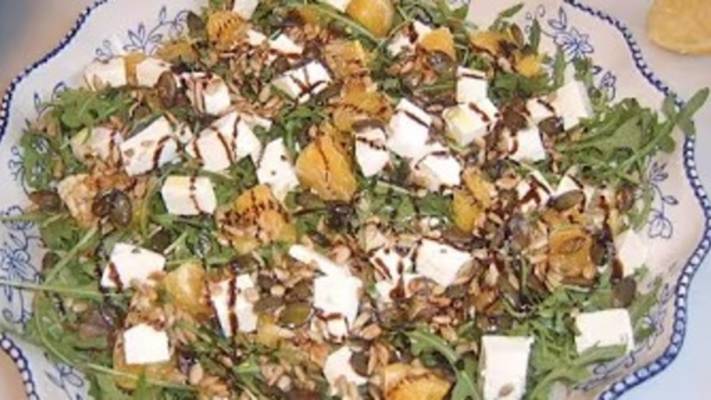 Салат из рукколы. Маринкины творинки. Всем МИРА и ДОбра!