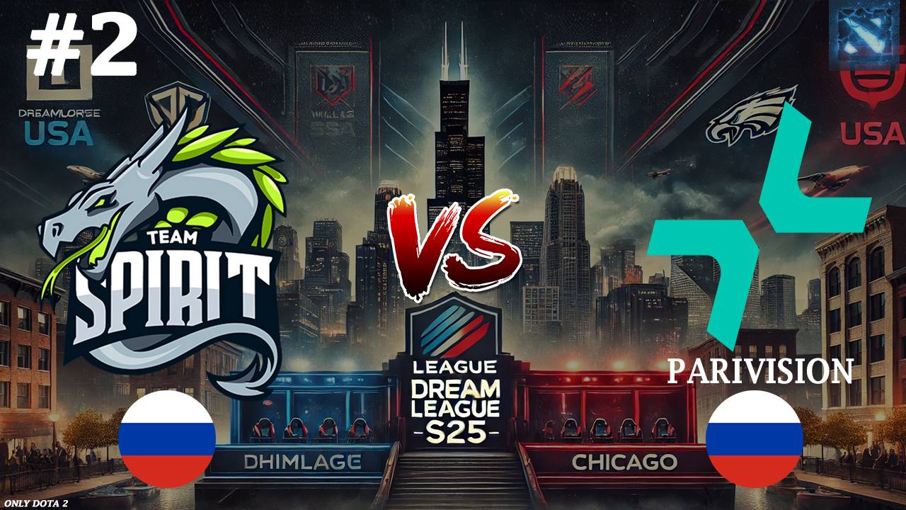 НУН ЗАБИРАЕТ СИГНАТУРНОГО СНАЙПЕРА! | Spirit vs Parivision #2 (BO3) DreamLeague S25