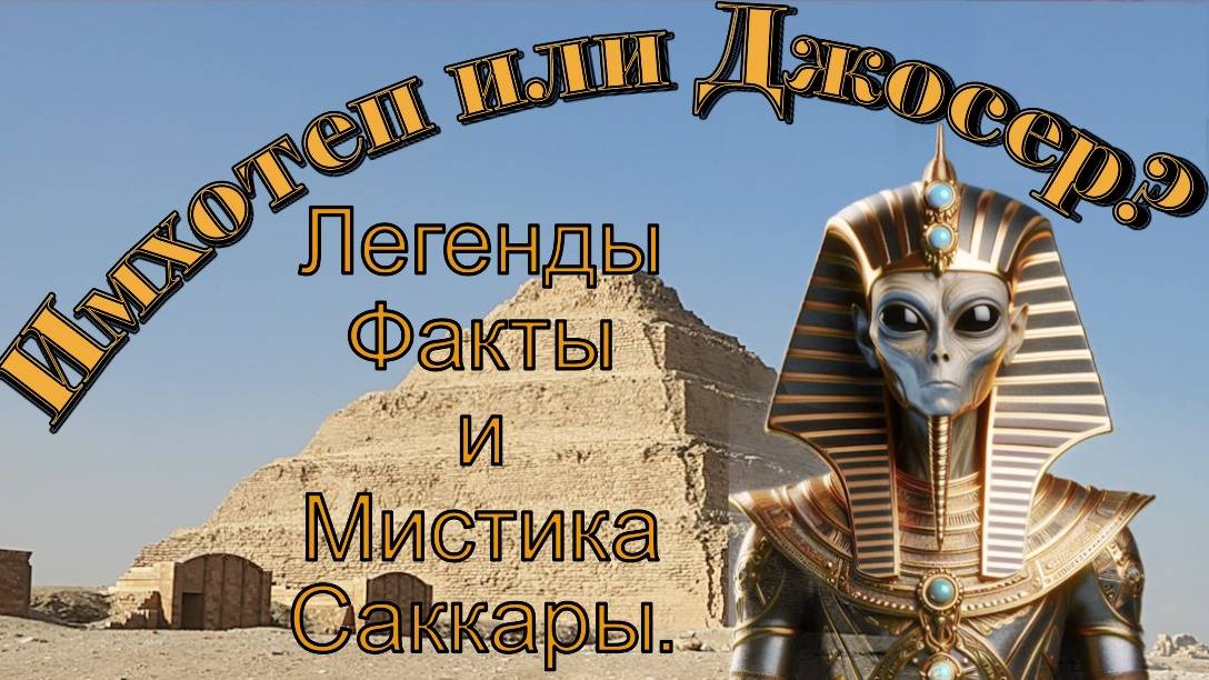 Имхотеп или Джосер? Легенды, Факты и Мистика Саккары.