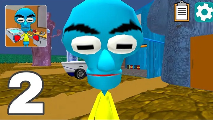 Squid Neighbor Sponge Escape Gameplay Part 2 Level 6 To 10