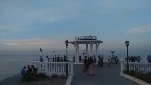 Небольшой обзор набережной города Каспийска