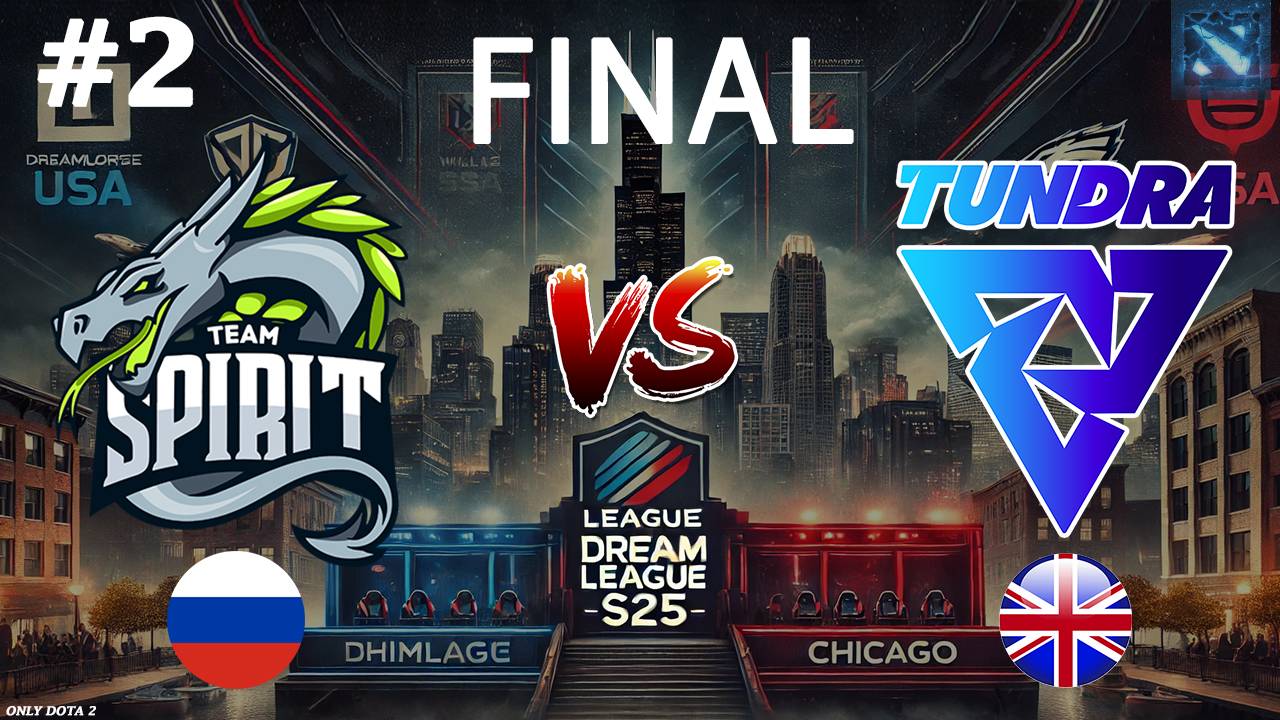 КЕРРИ КЛИНКЗ + МИД КУНКА ОТ СПИРИТ | Spirit vs Tundra #2 (BO5) FINAL | DreamLeague S25