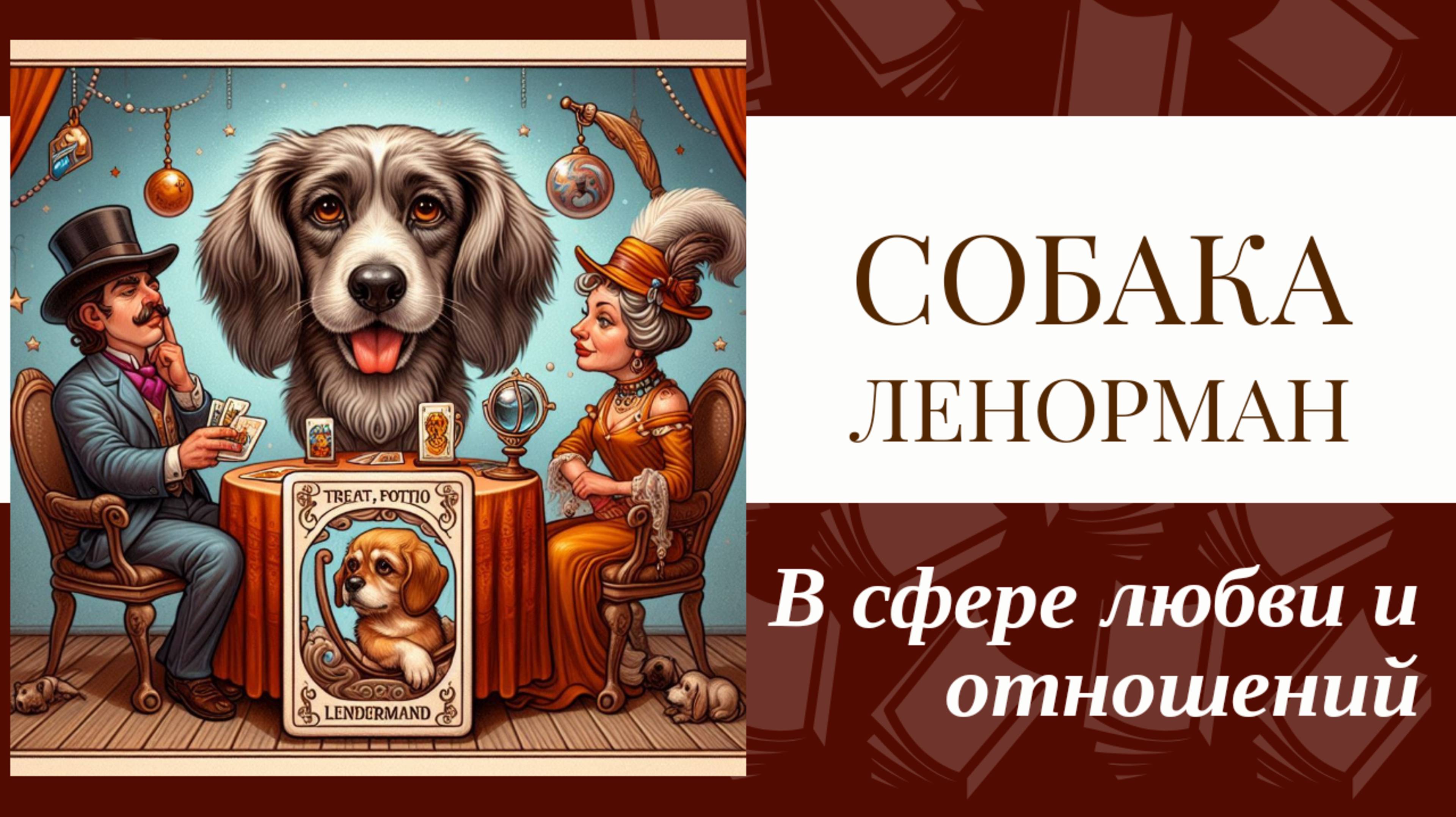 Карта Собака Ленорман любовь и отношения. Смотреть со звуком 🎶 Плюсы и минусы таких отношений