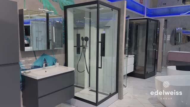 Душевая кабина Black & White G8022 (900x900x2150 мм)