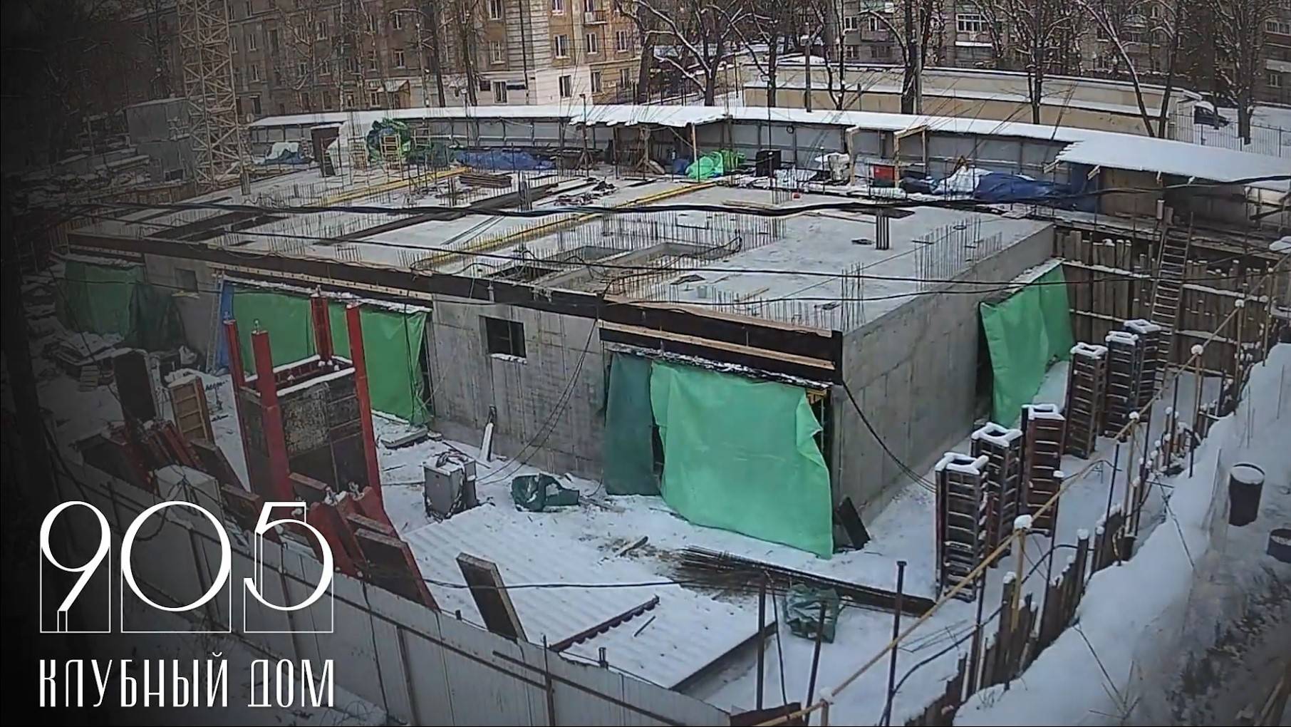Зимний таймлапс со стройки КД "905"