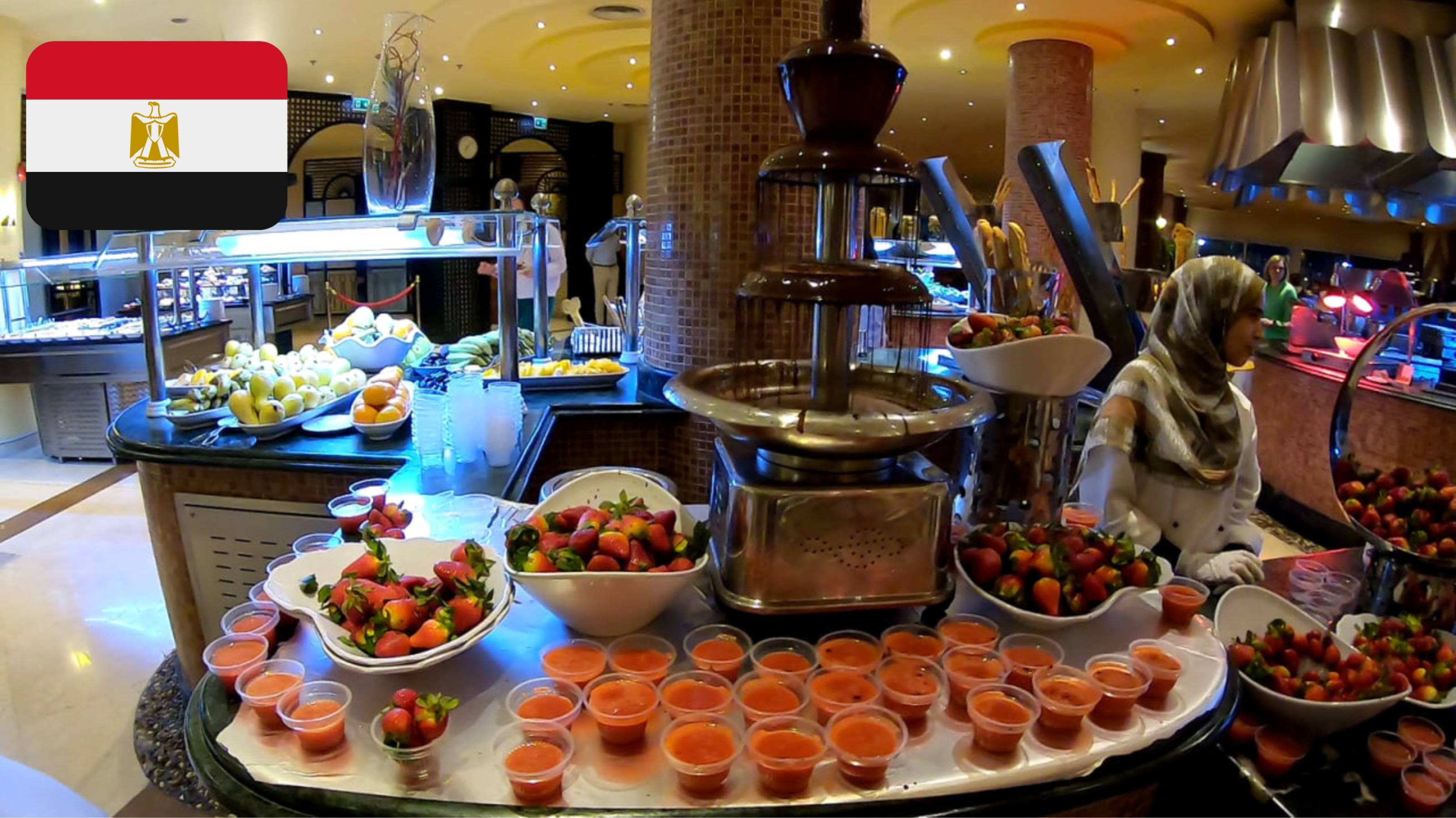 #14 Краткий обзор лобби. Напитки в баре. Ужин и завтрак в Swiss Inn Resort Hurgada 5*. Февраль 2025