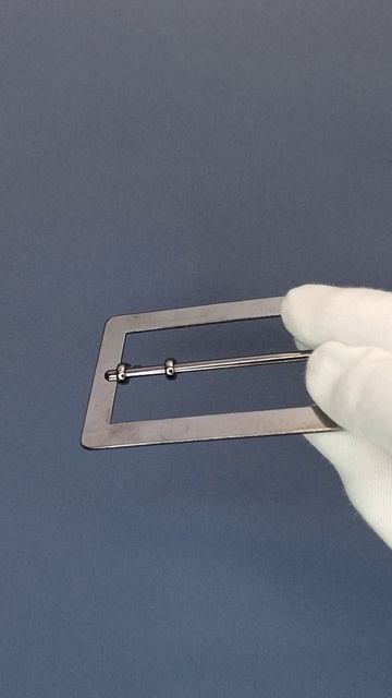 Пряжка темный никель плоская 6,5х3,5 см. Артикул 05680