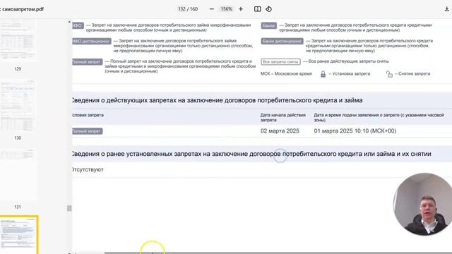 Самозапрет в КИ