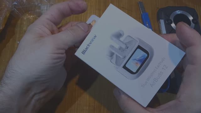 Blackview Airbuds 12, ANC, TWS, сенсорный экран, 400мАч, IPX7