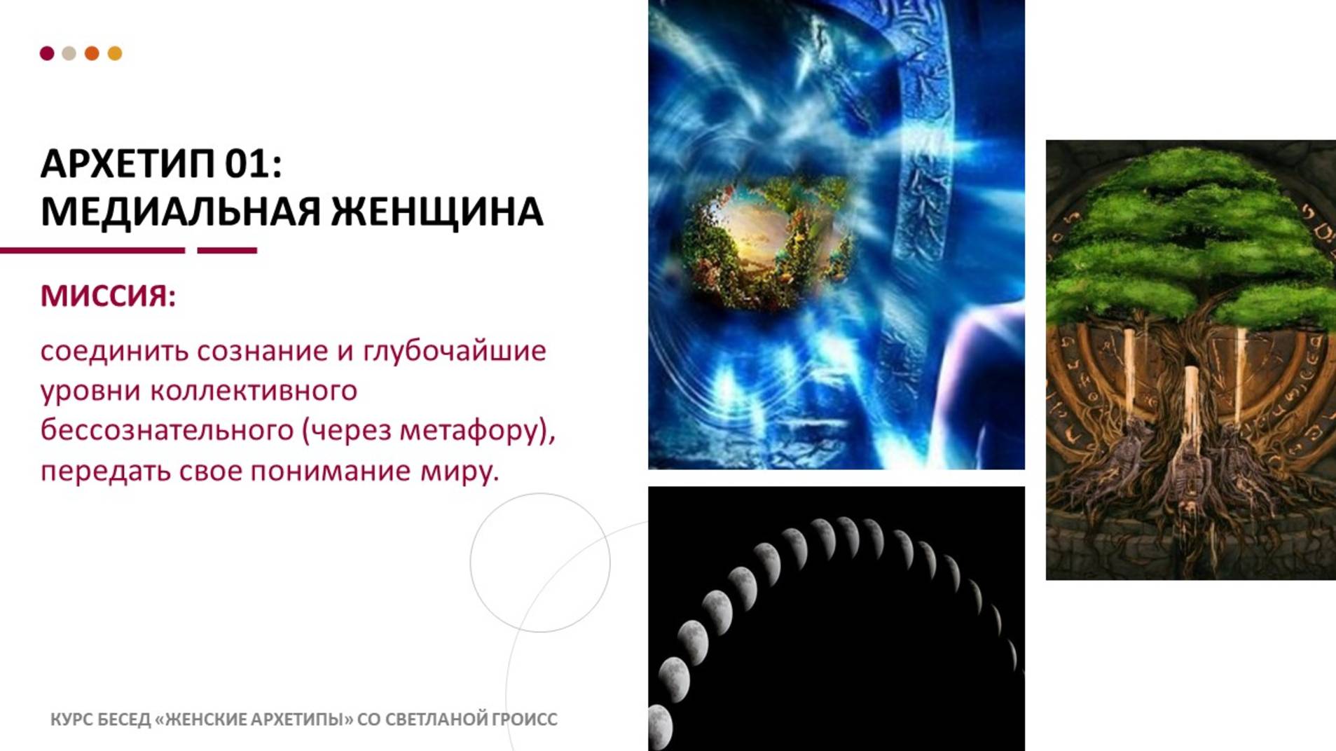 Медиум. Отрывки из бесед ЖЕНСКИЕ АРХЕТИПЫ со Светланой Гроисс