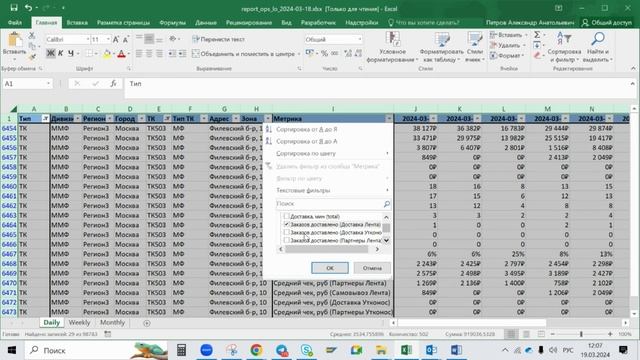 Как и где посмотреть количество заказов